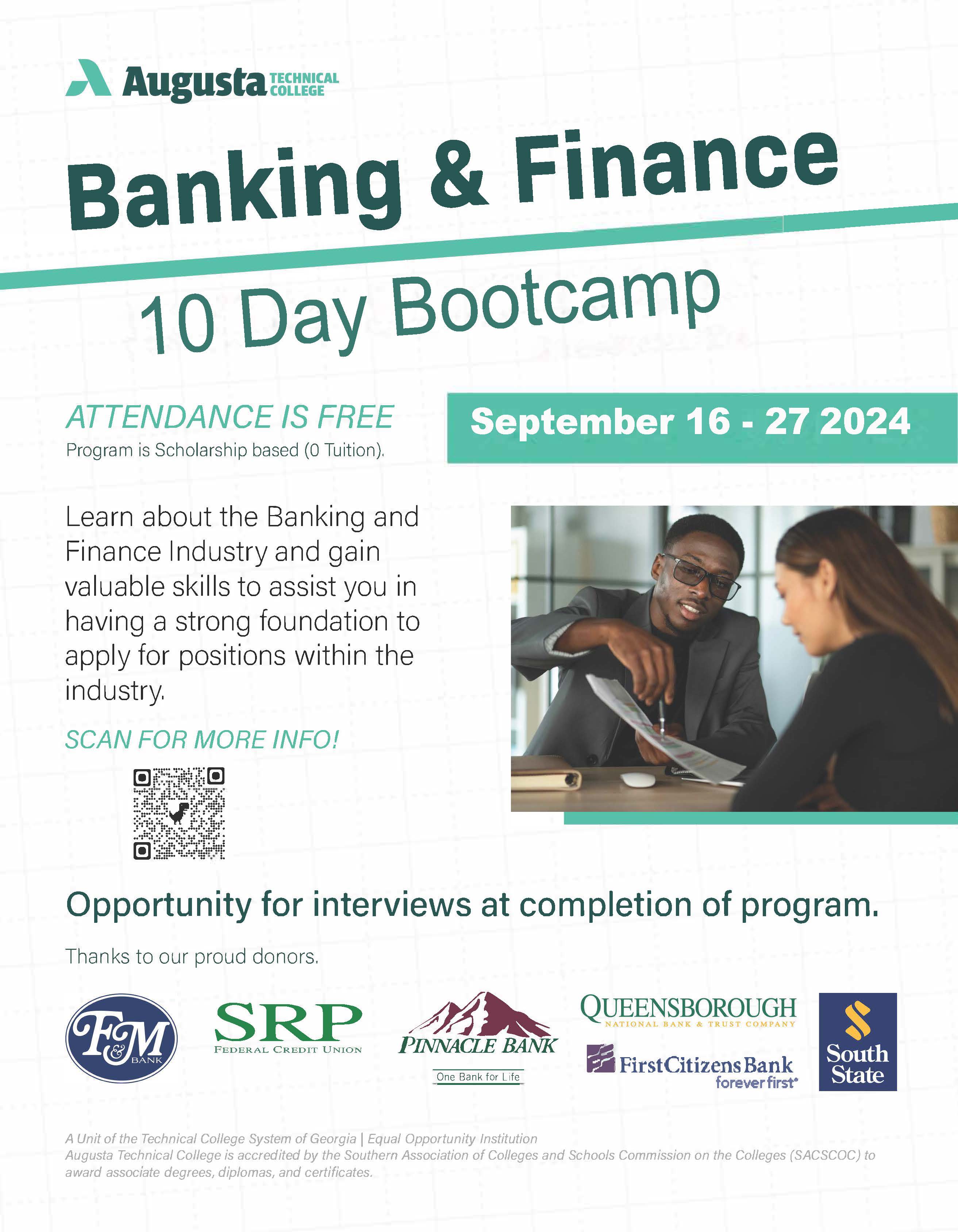 0043 10-Day Banking and Finance Bootcamp | Augusta Technical College